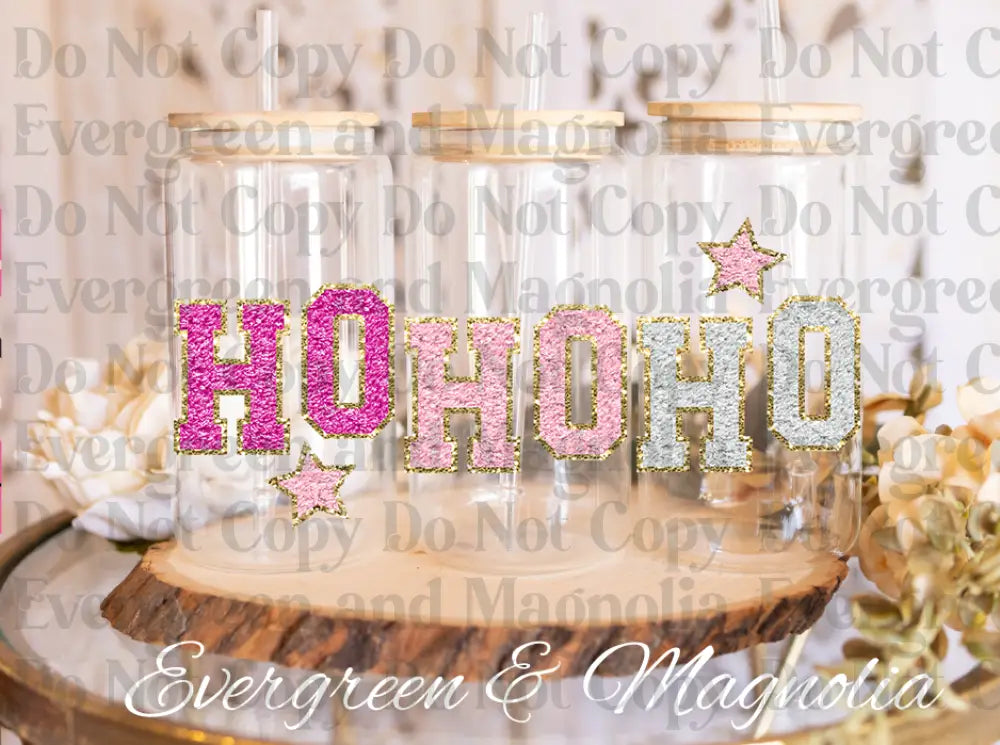 Hohoho glitter pastel – Evergreen & Magnolia