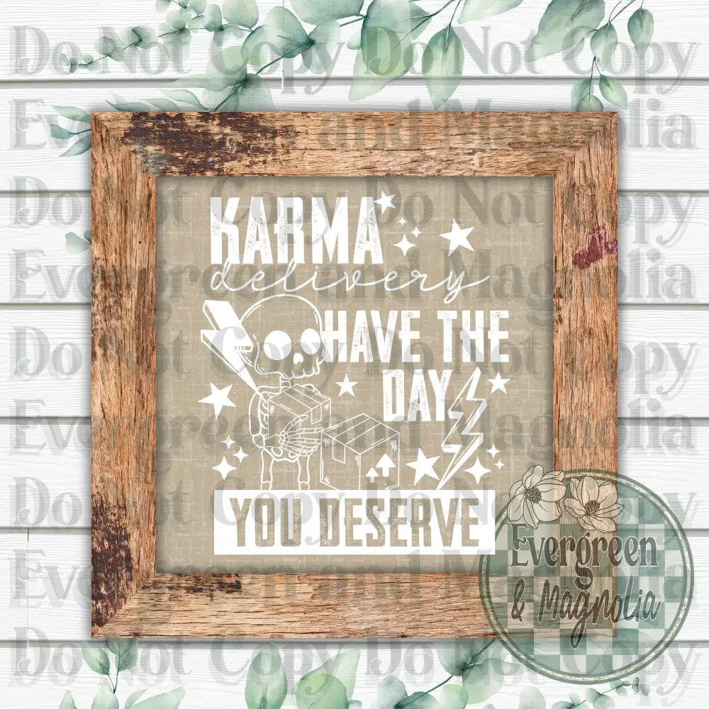 Karma Delivery (White) – Evergreen & Magnolia