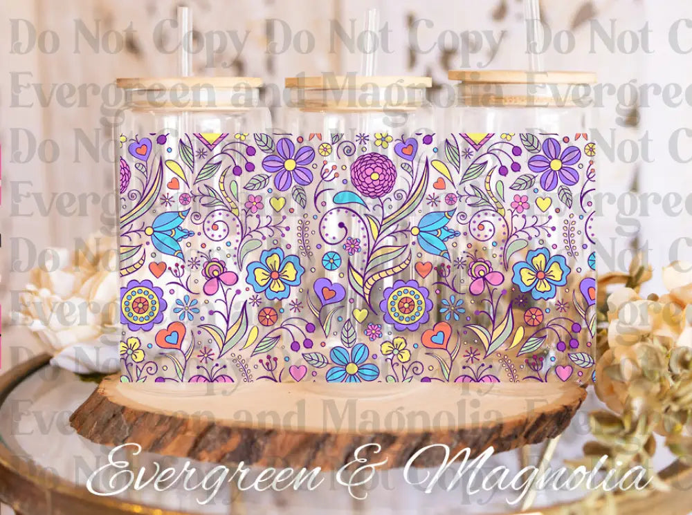 Purple hue flowers – Evergreen & Magnolia