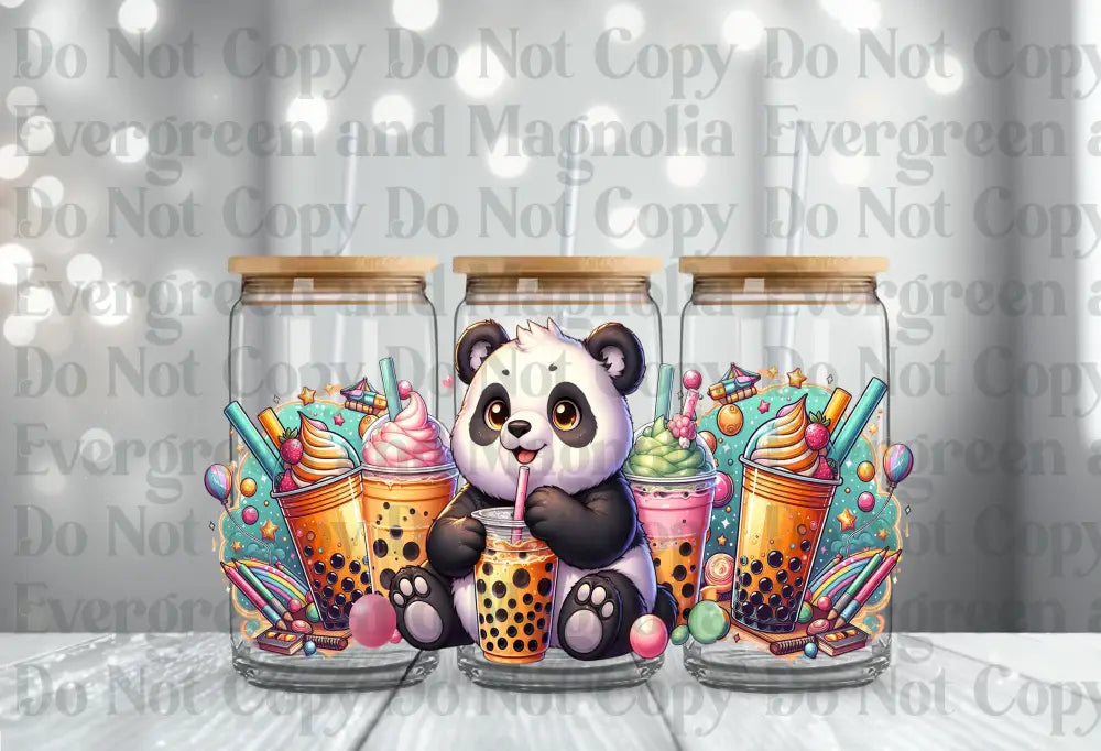 Boba Panda – Evergreen & Magnolia