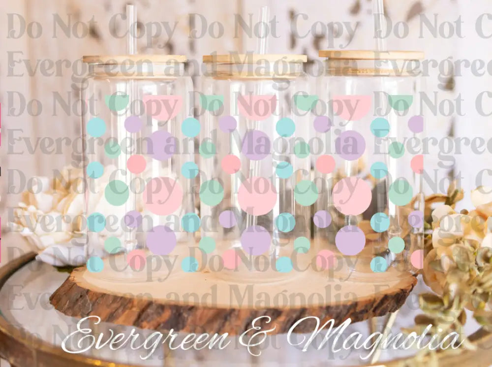 pastel dots – Evergreen & Magnolia
