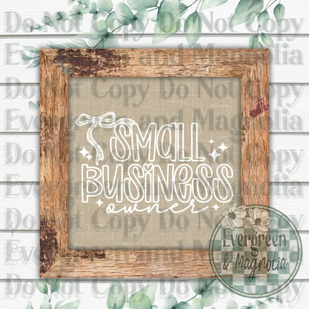 Small Business Owner (White) – Evergreen & Magnolia